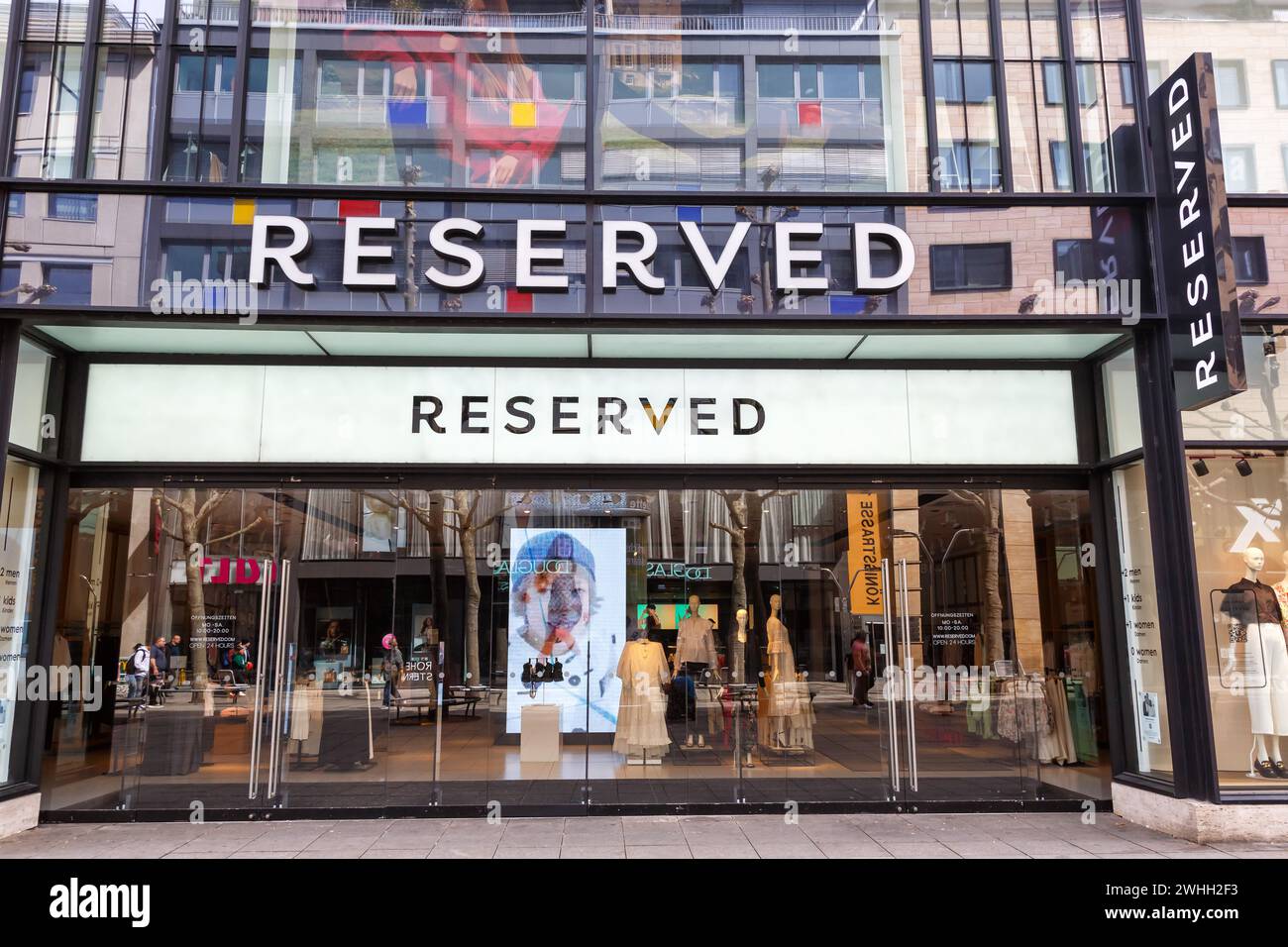 Reserved brand store with logo retail store on KÃ¶nigstraÃŸe in ...