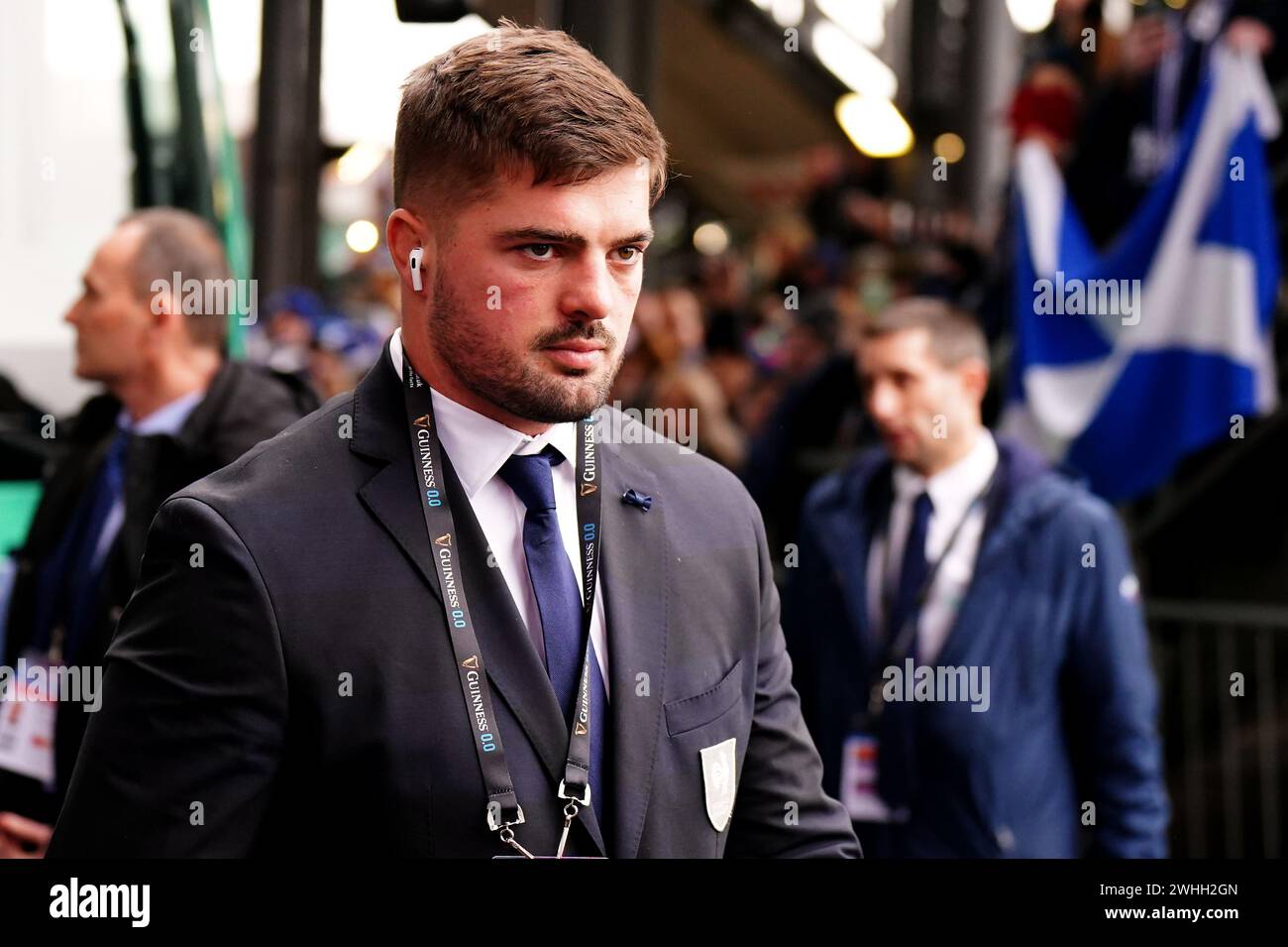 France's Gregory Alldritt arrives ahead of the Guinness Six Nations ...