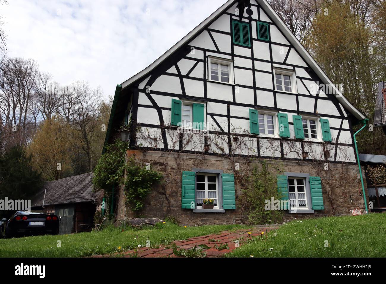 Local history museum in the LambertsmÃ¼hle on the Wiembach Stock Photo ...