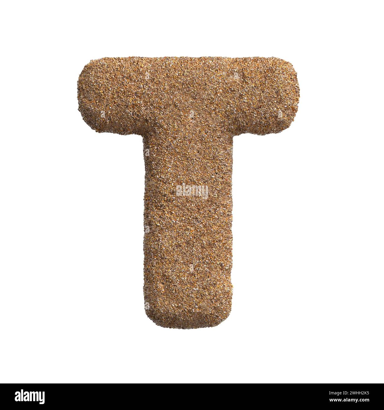 Sand letter T - Uppercase 3d beach font - Holidays, travel or ocean ...