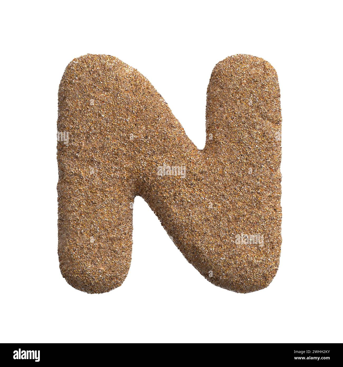 Sand letter N - Capital 3d beach font - Holidays, travel or ocean ...