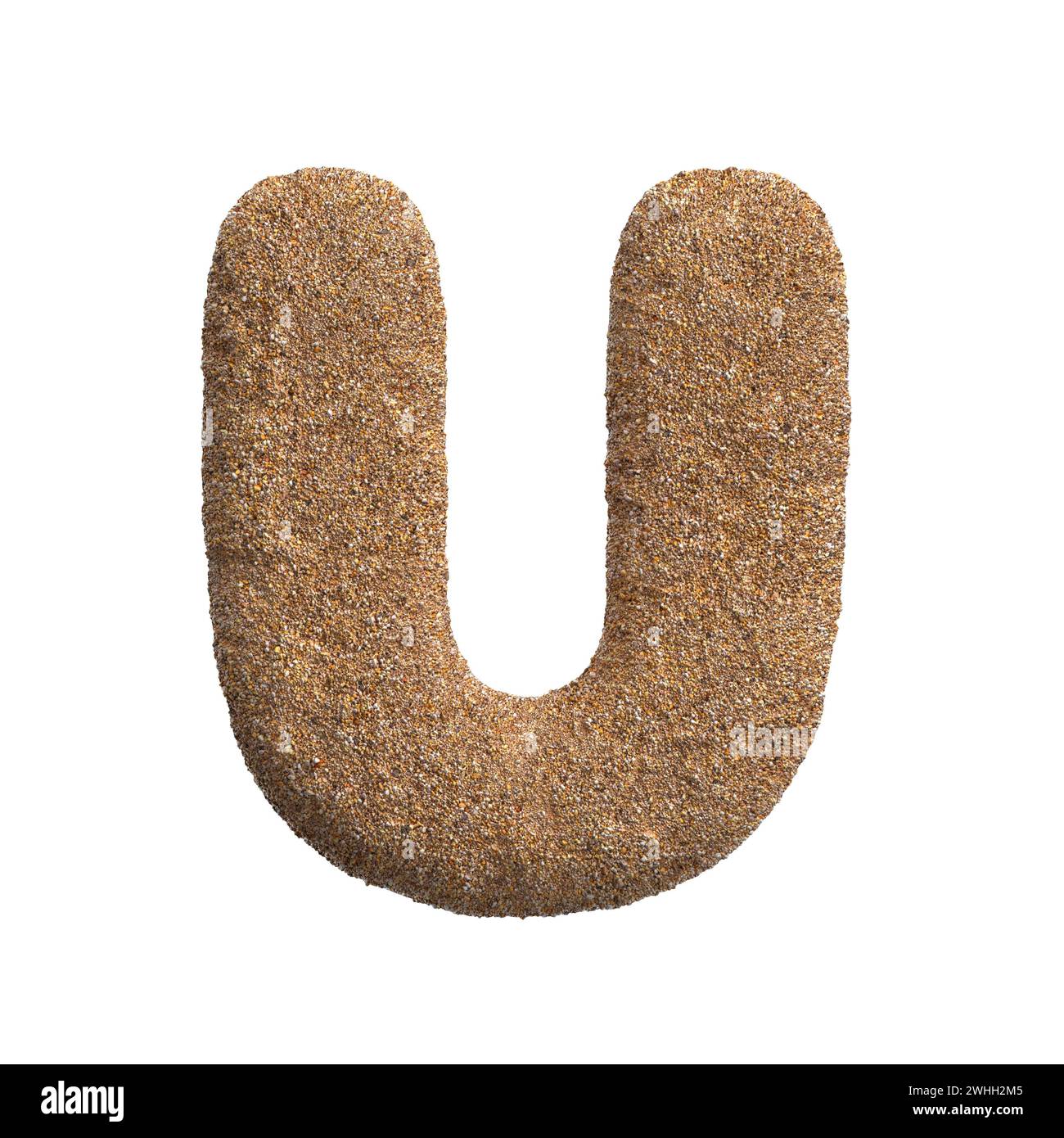 Sand letter U - Capital 3d beach font - Holidays, travel or ocean ...