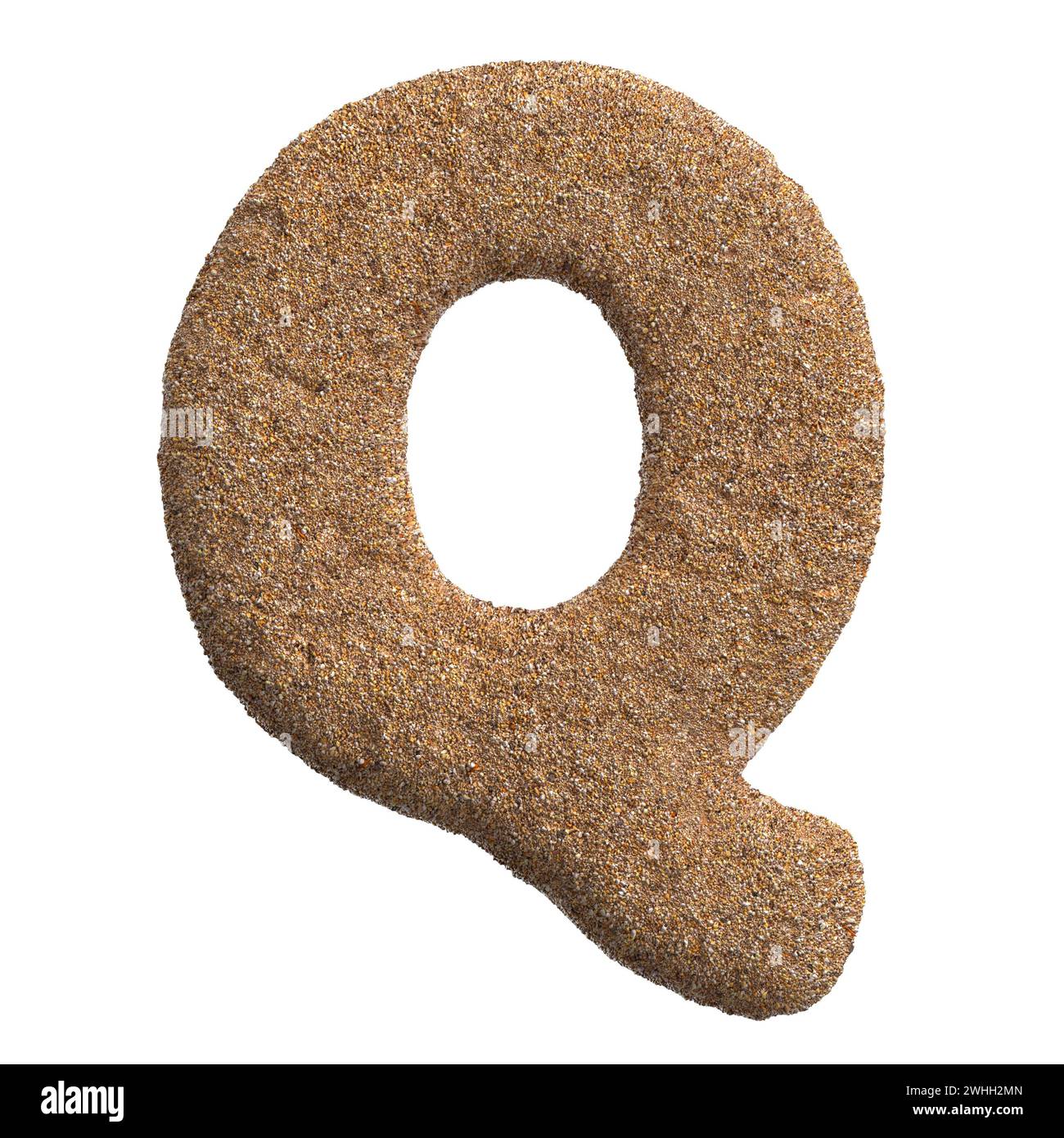 Sand letter Q - Upper-case 3d beach font - Holidays, travel or ocean ...
