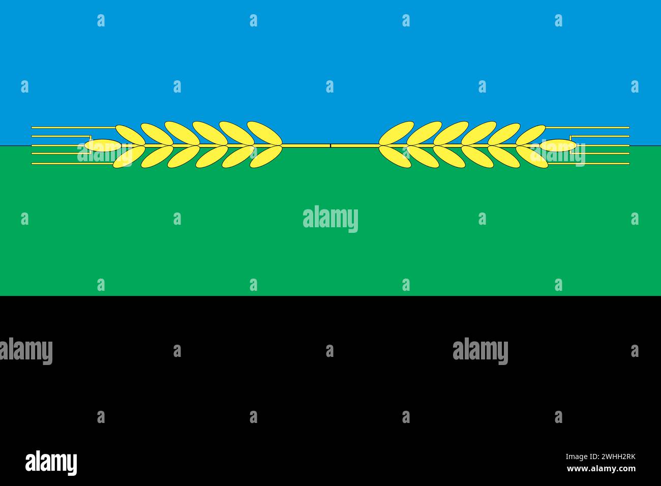 Flag of Ukrainian region Bakhmut. National symbols of Ukraine ...