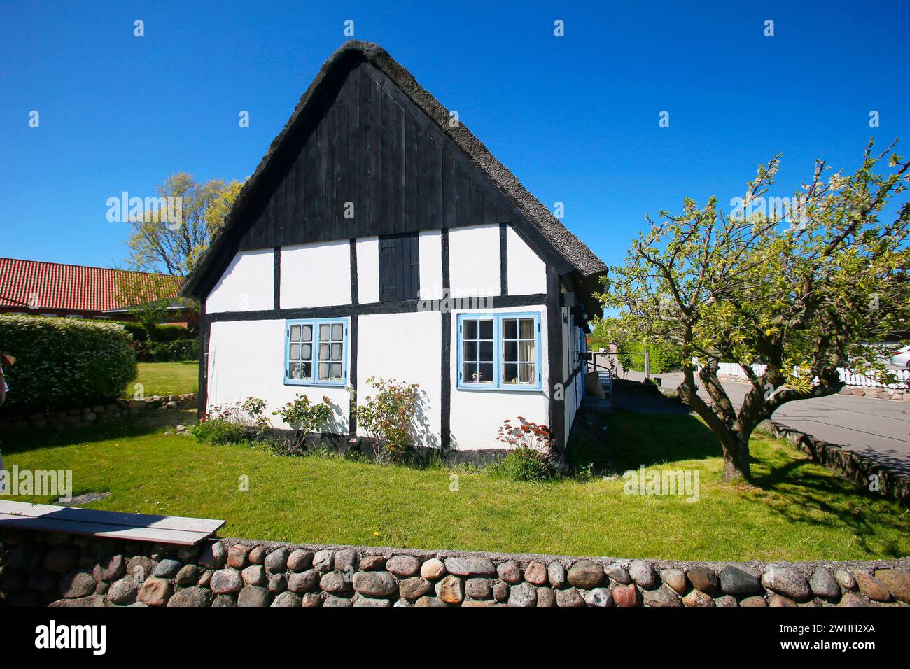 The village Nordby at Samsoe Island, Denmark, Europe Stock Photo - Alamy