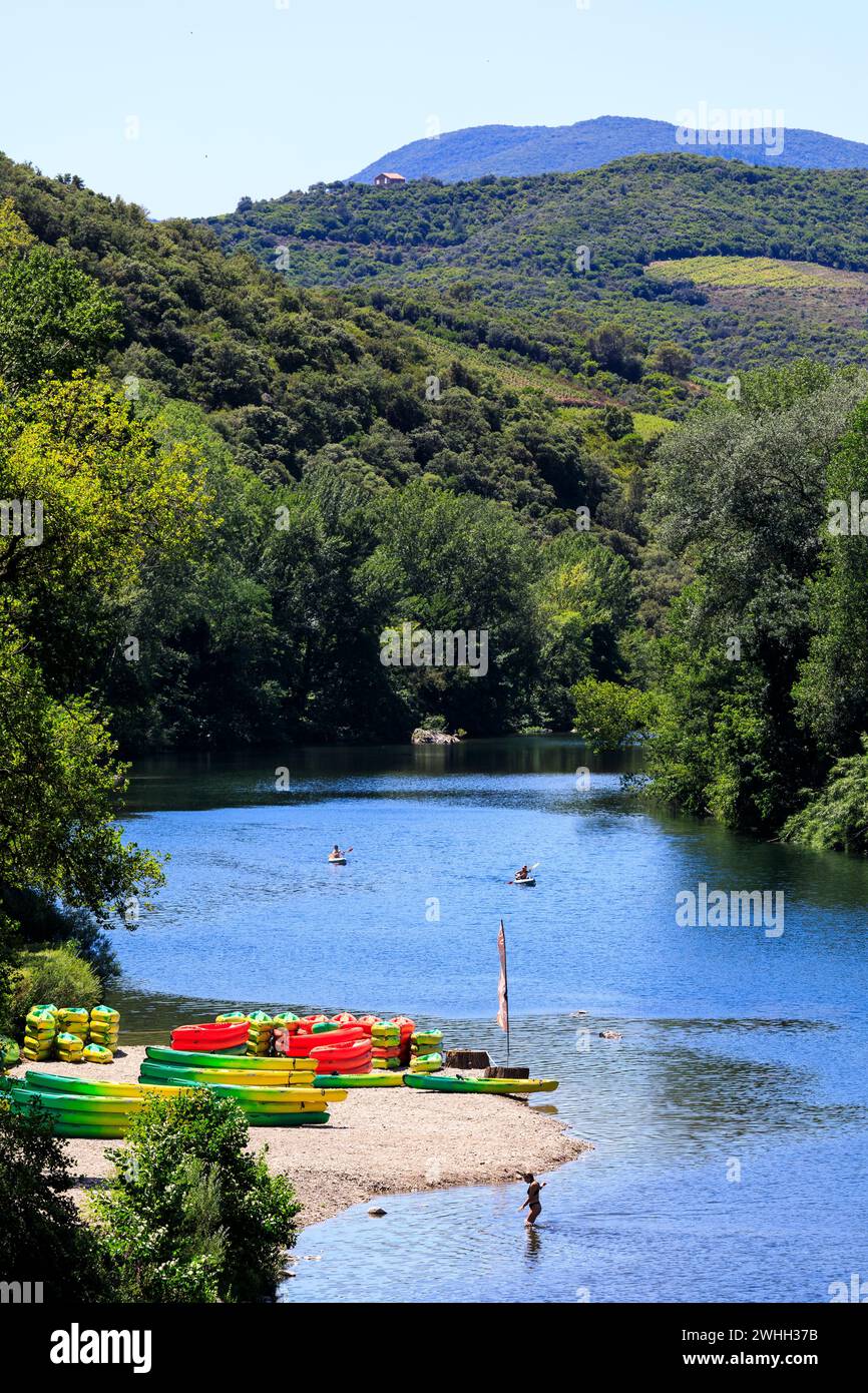 Roquebrun france river hi-res stock photography and images - Alamy