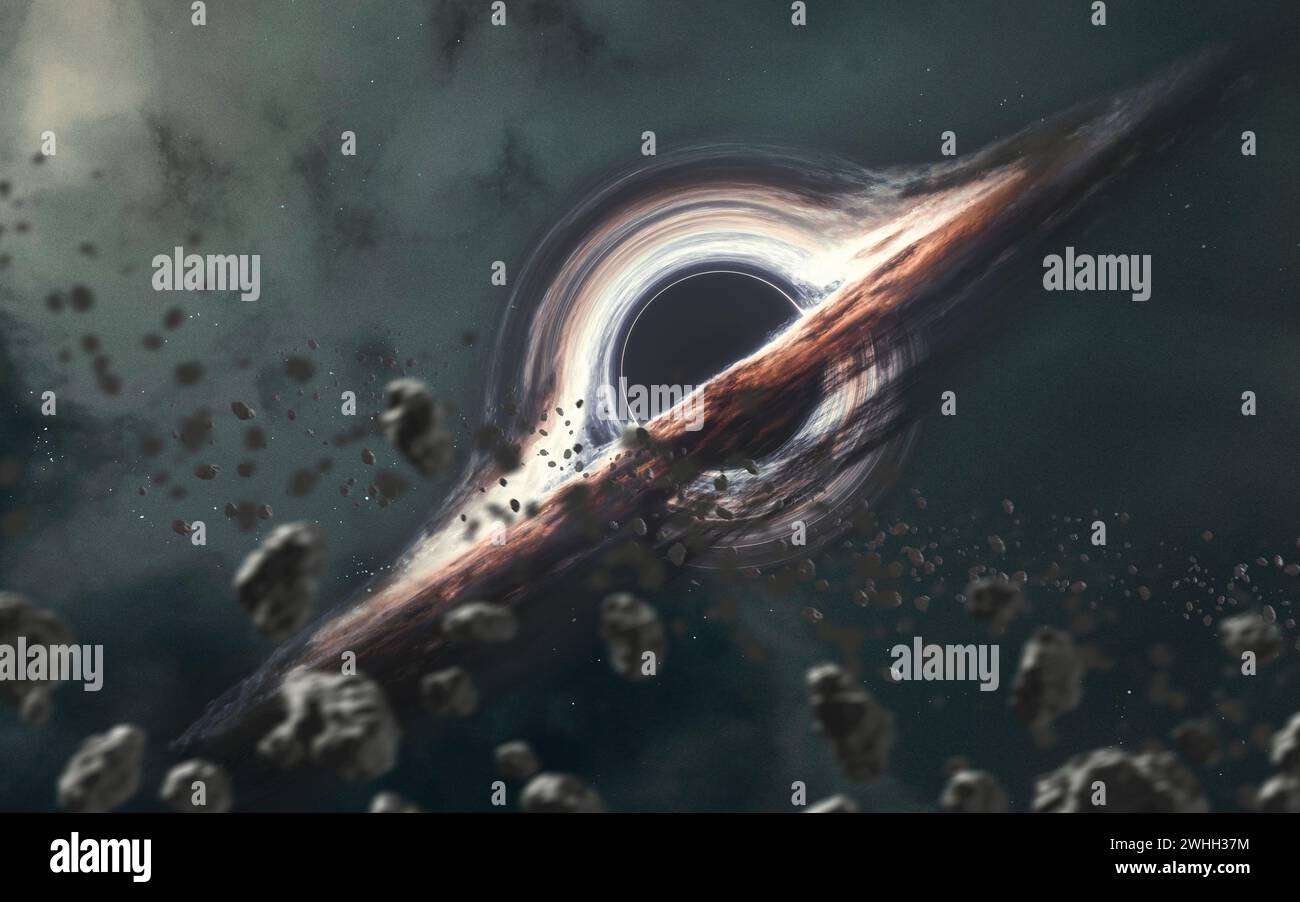 Deep space flight black hole hi-res stock photography and images - Alamy