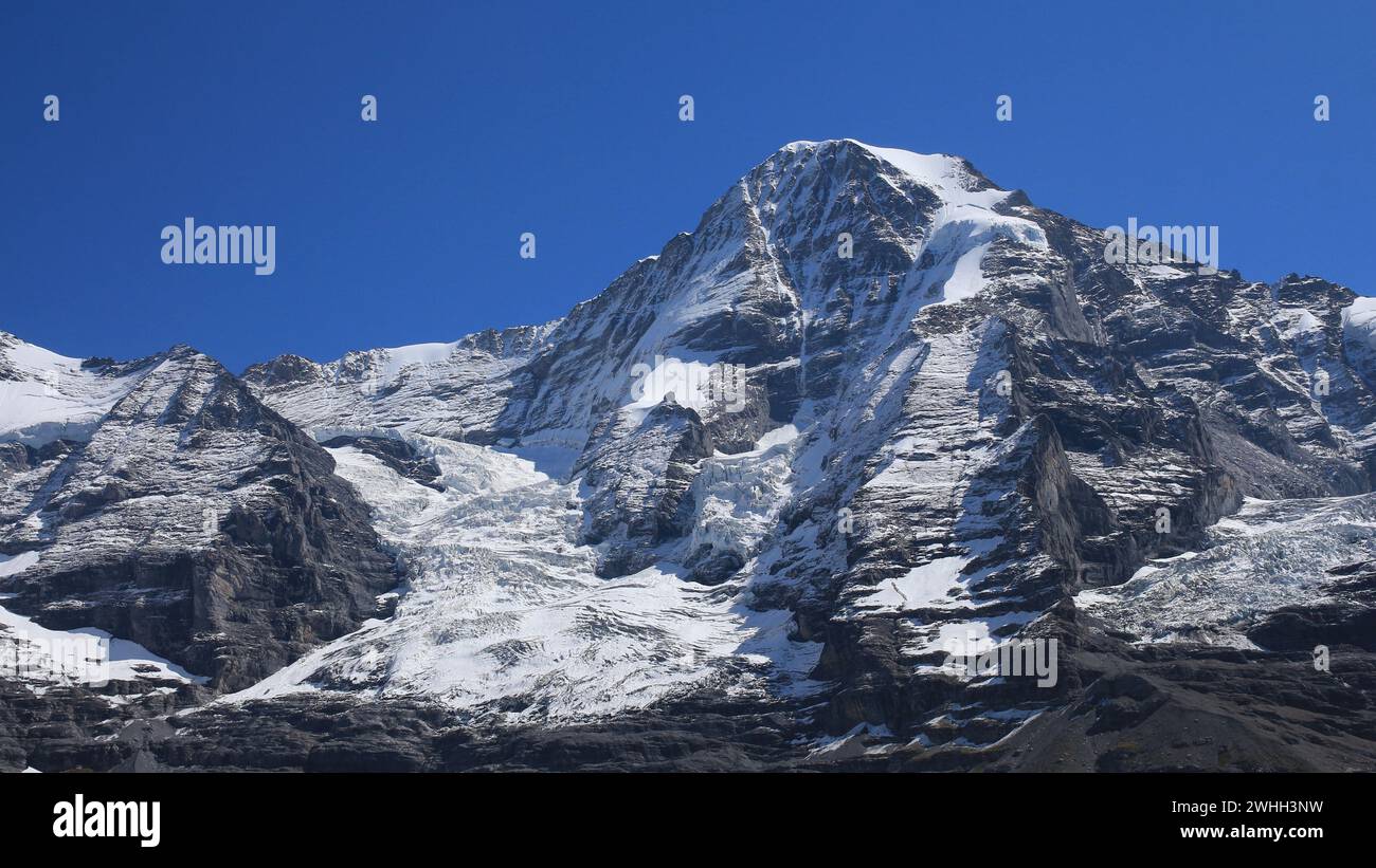 Monch, mountain in the Bernese Oberland Stock Photo - Alamy