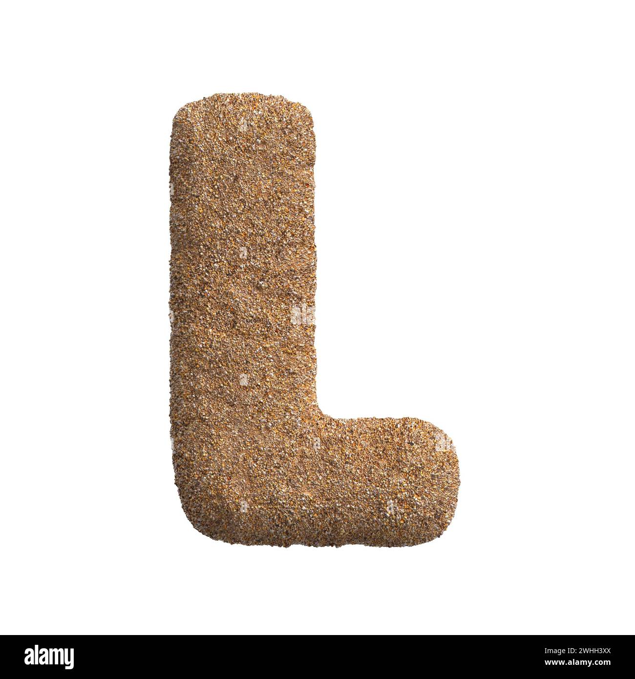 Sand letter L - Capital 3d beach font - Holidays, travel or ocean ...