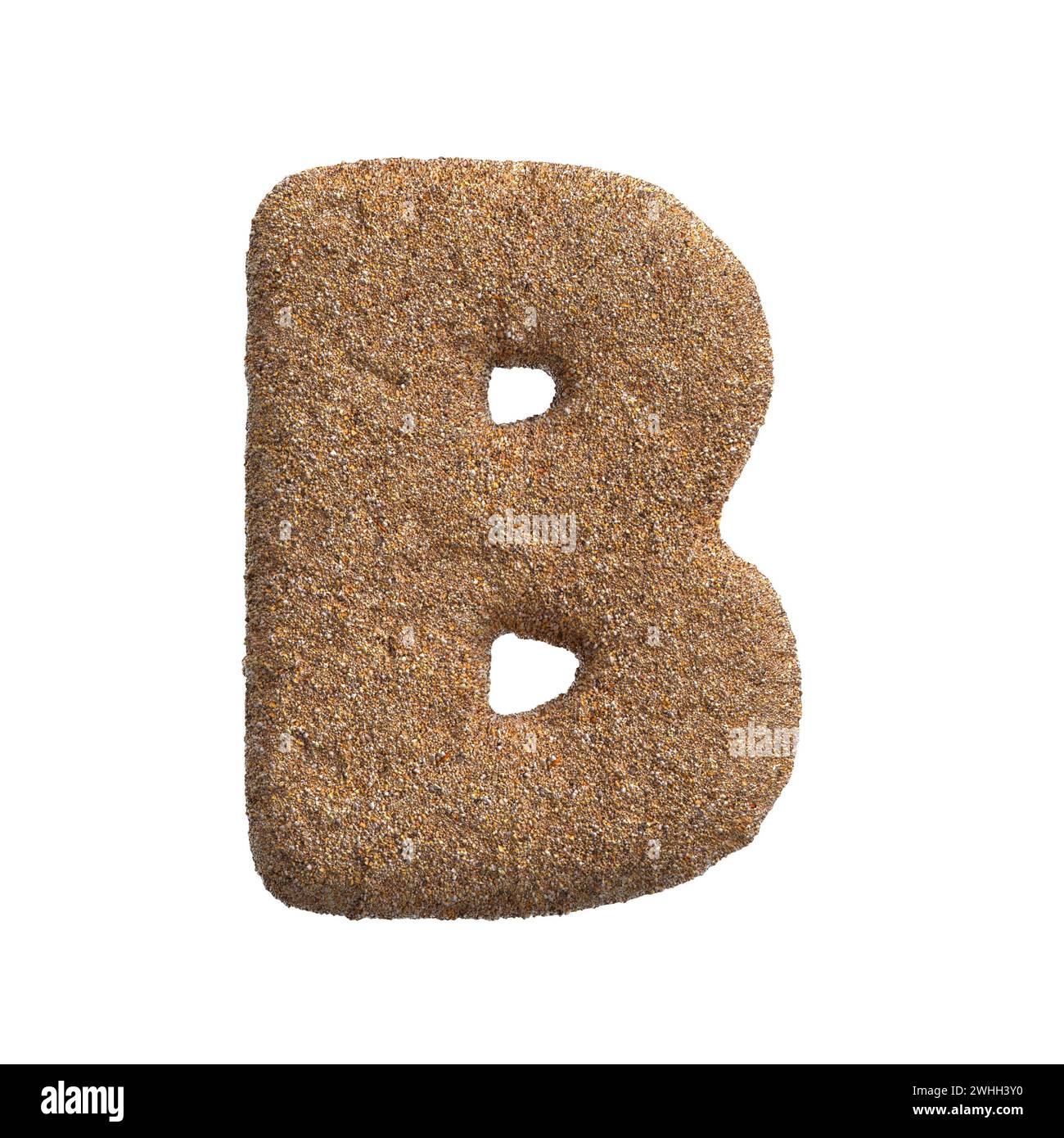 Sand letter B - Capital 3d beach font - Holidays, travel or ocean ...