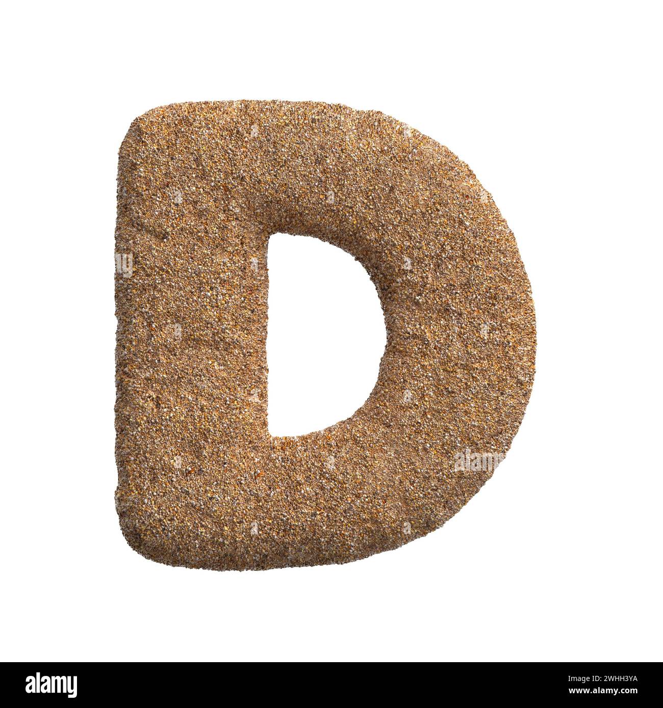 Sand letter D - Capital 3d beach font - Holidays, travel or ocean ...