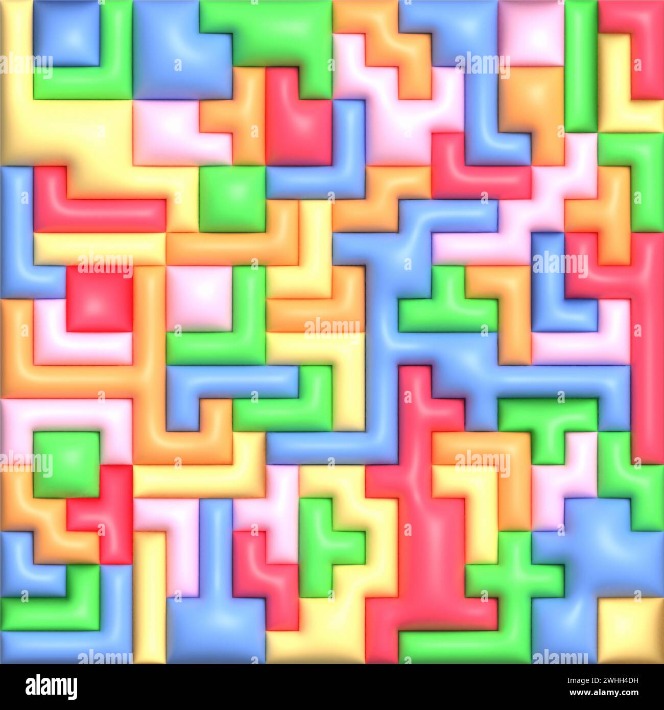 A colorful composition of geometric shapes. A template for a creative ...
