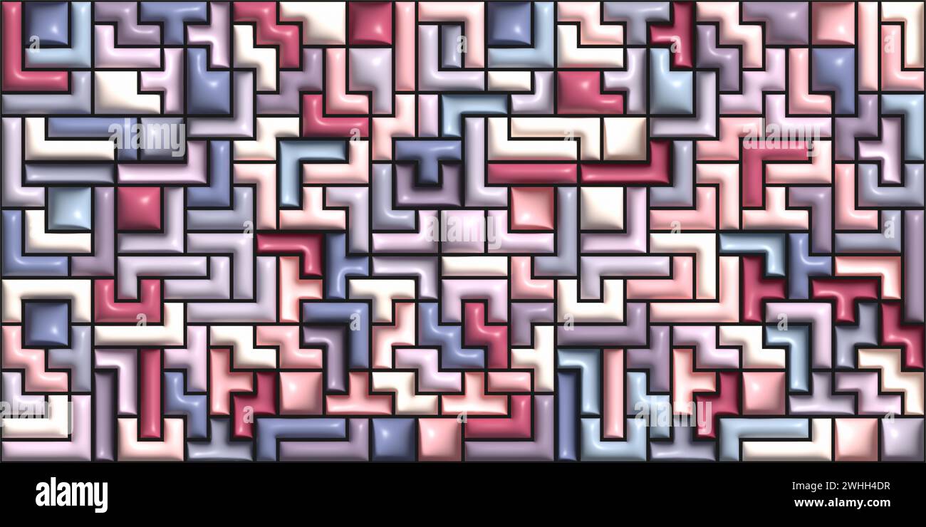 A colorful composition of geometric shapes. A template for a creative ...