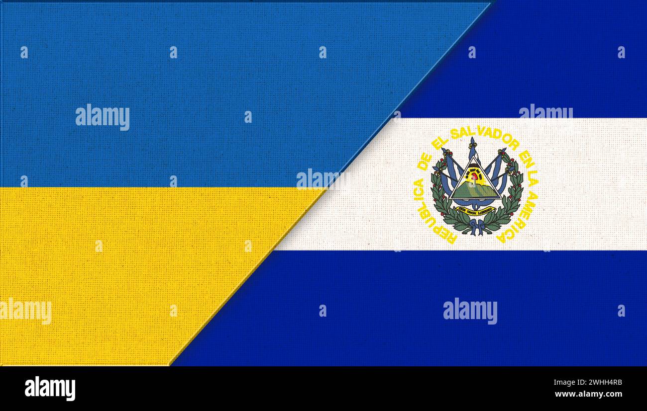 Flags of Ukraine and Sao Tome and Principe. Democratic Republic of Sao ...