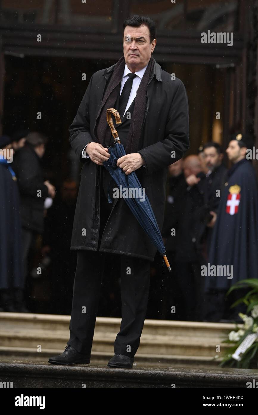 Daniel McVicar al funerale di Vittorio Emanuele di Savoia (86 anni) nel ...
