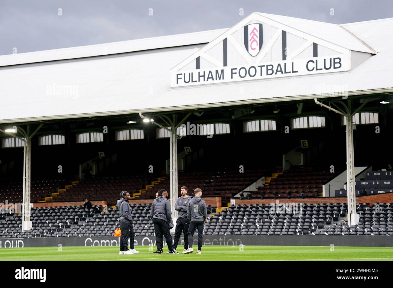 Bournemouth players on the pitch before the Premier League match at ...