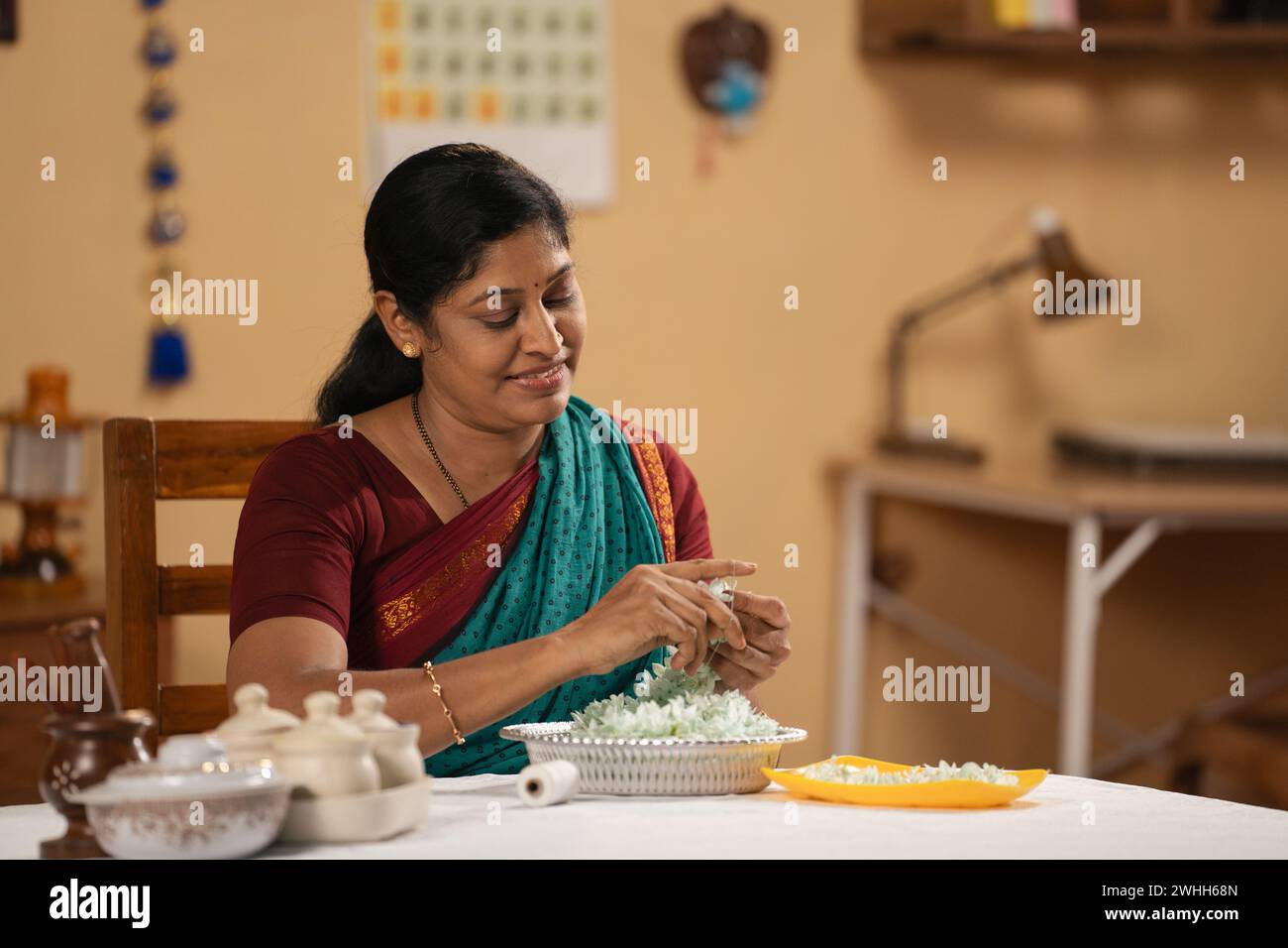 Indian middle class woman hi-res stock photography and images - Alamy