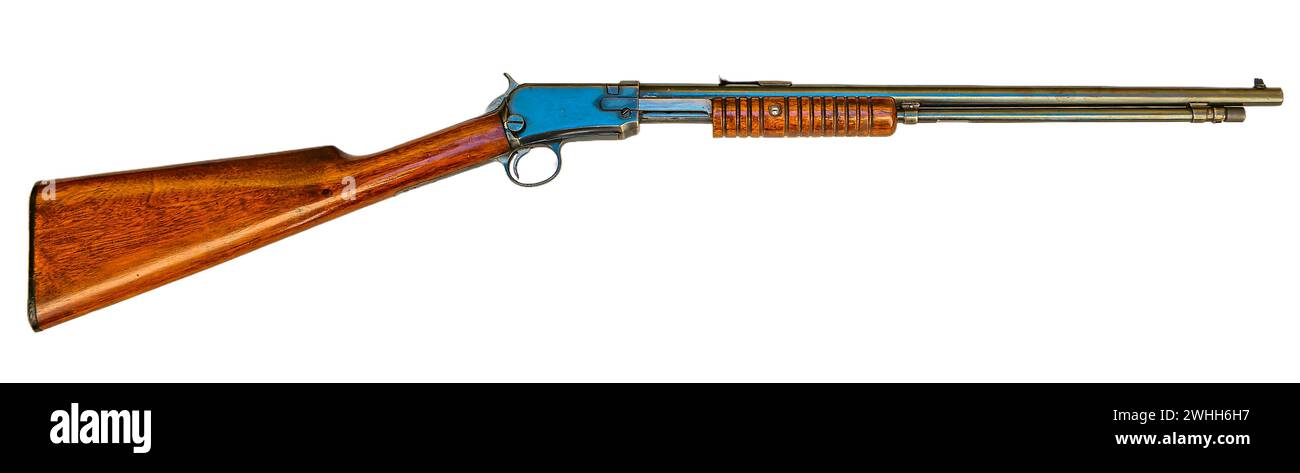 Isolated wooden rifle photo Stock Photo - Alamy