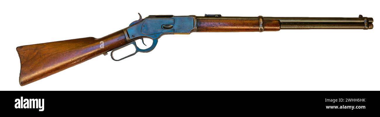 Isolated wooden rifle photo Stock Photo - Alamy