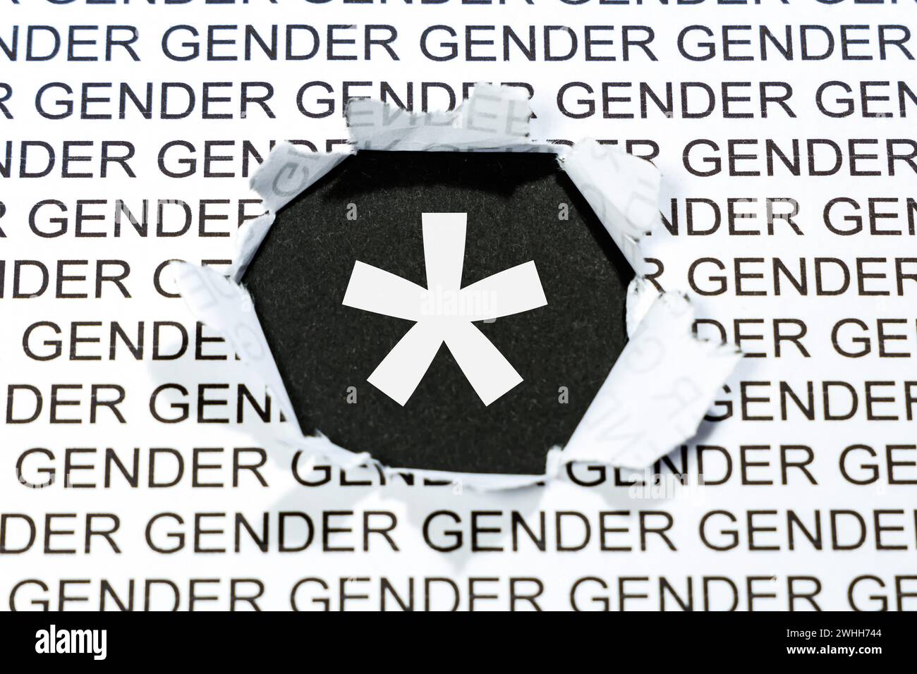 Stuttgart, Germany - January 23, 2024: Gendern With Gendersternchen As ...