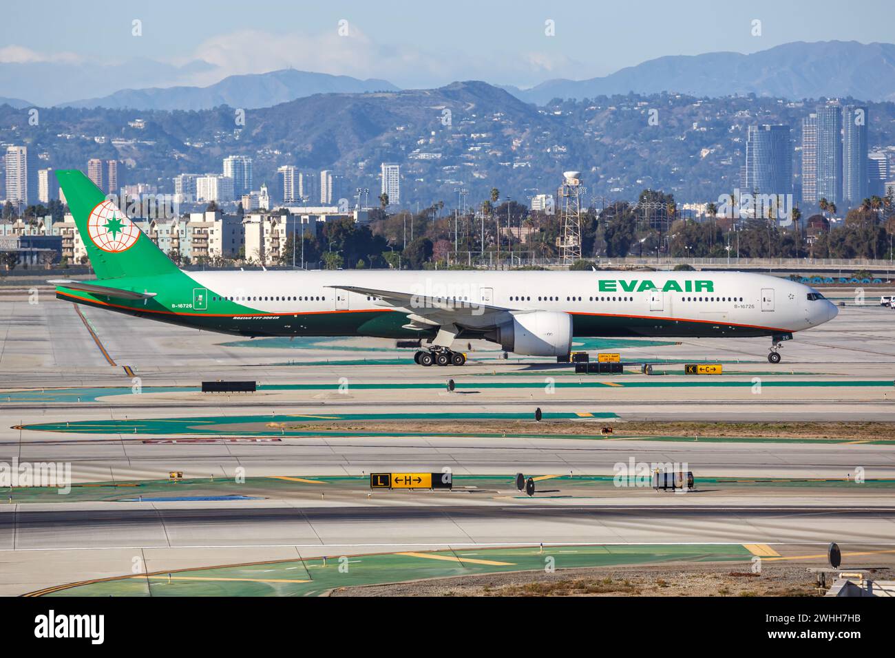 Los Angeles, USA - November 3, 2022: An EVA Air Boeing 777-300(ER ...