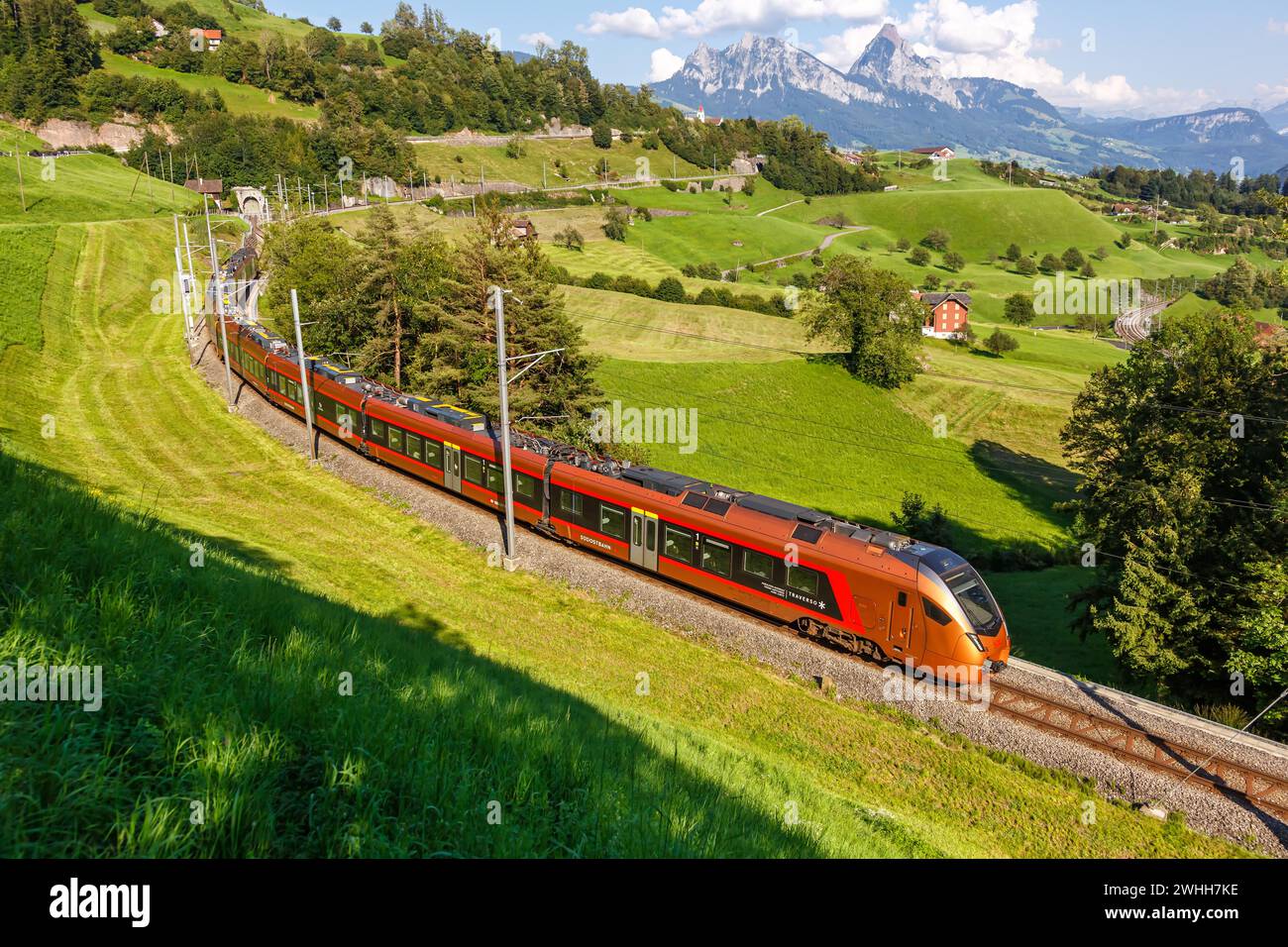 Arth, Switzerland - August 11, 2023: Railway Passenger Train Type ...