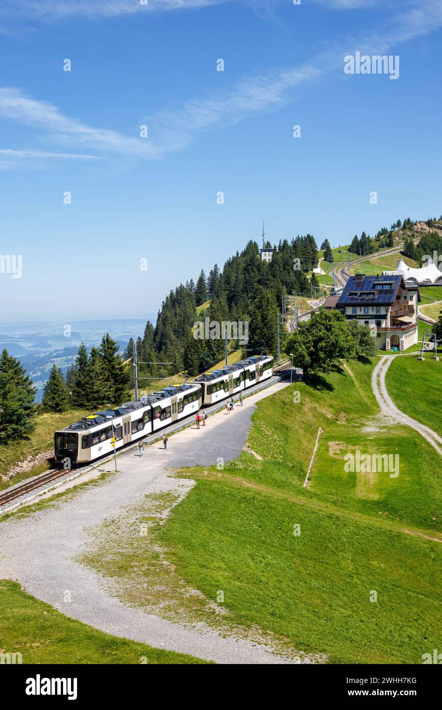 Rigi, Switzerland - August 11, 2023: View Of Mountain Rigi With Rigi ...