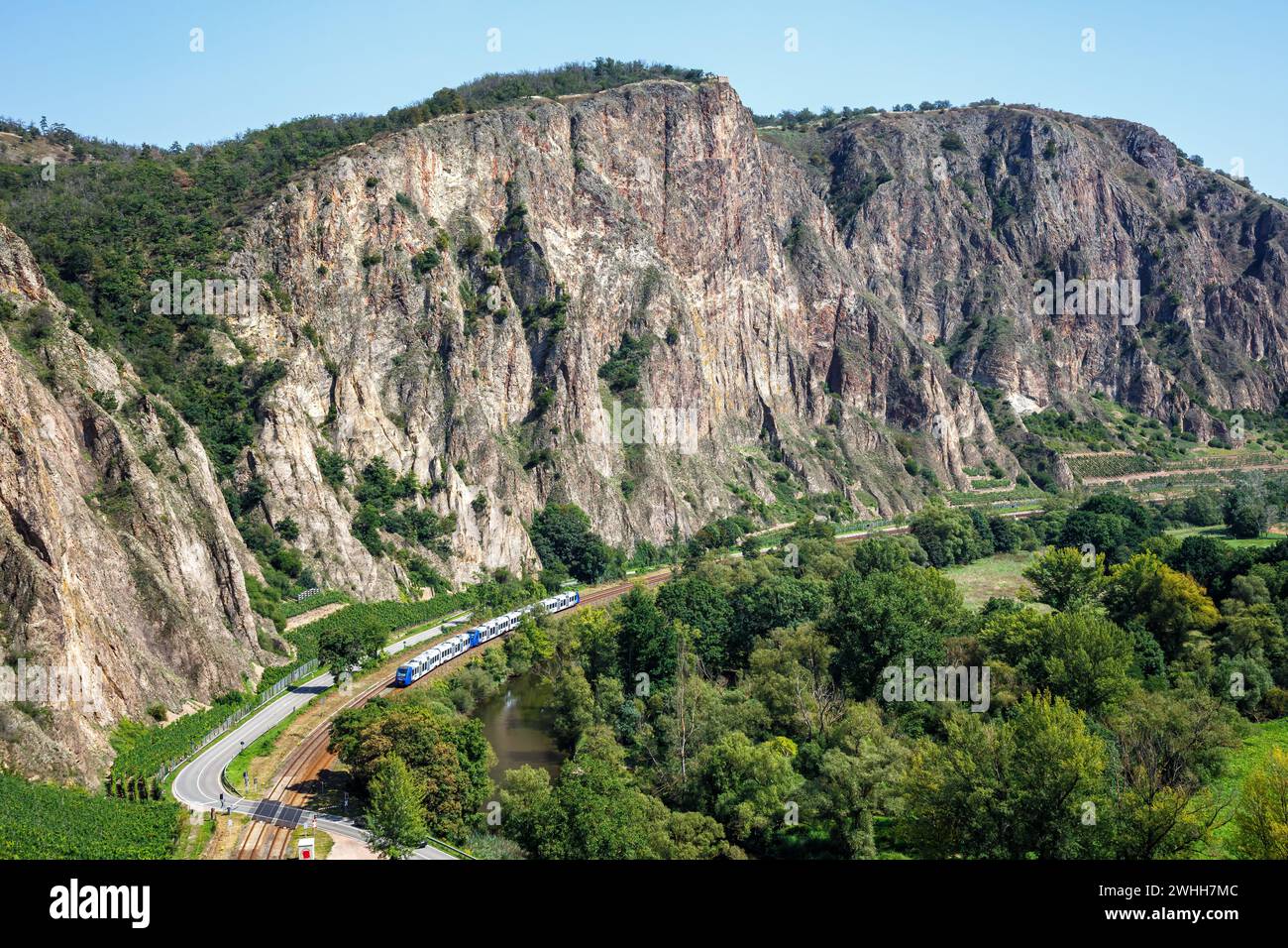 Traisen, Germany - August 23, 2023: The Rotenfels With An Alstom ...