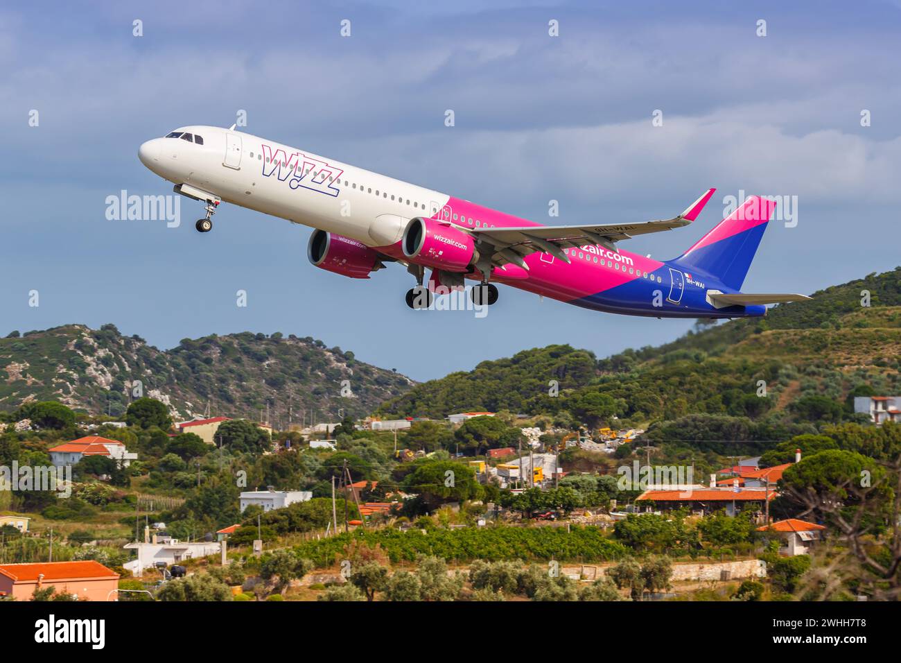 Skiathos, Greece - June 29, 2023: An Airbus A321neo Aircraft Of Wizzair ...