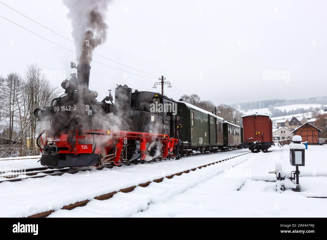 Steinbach, Germany - December 17, 2022: Steam Train Of The ...