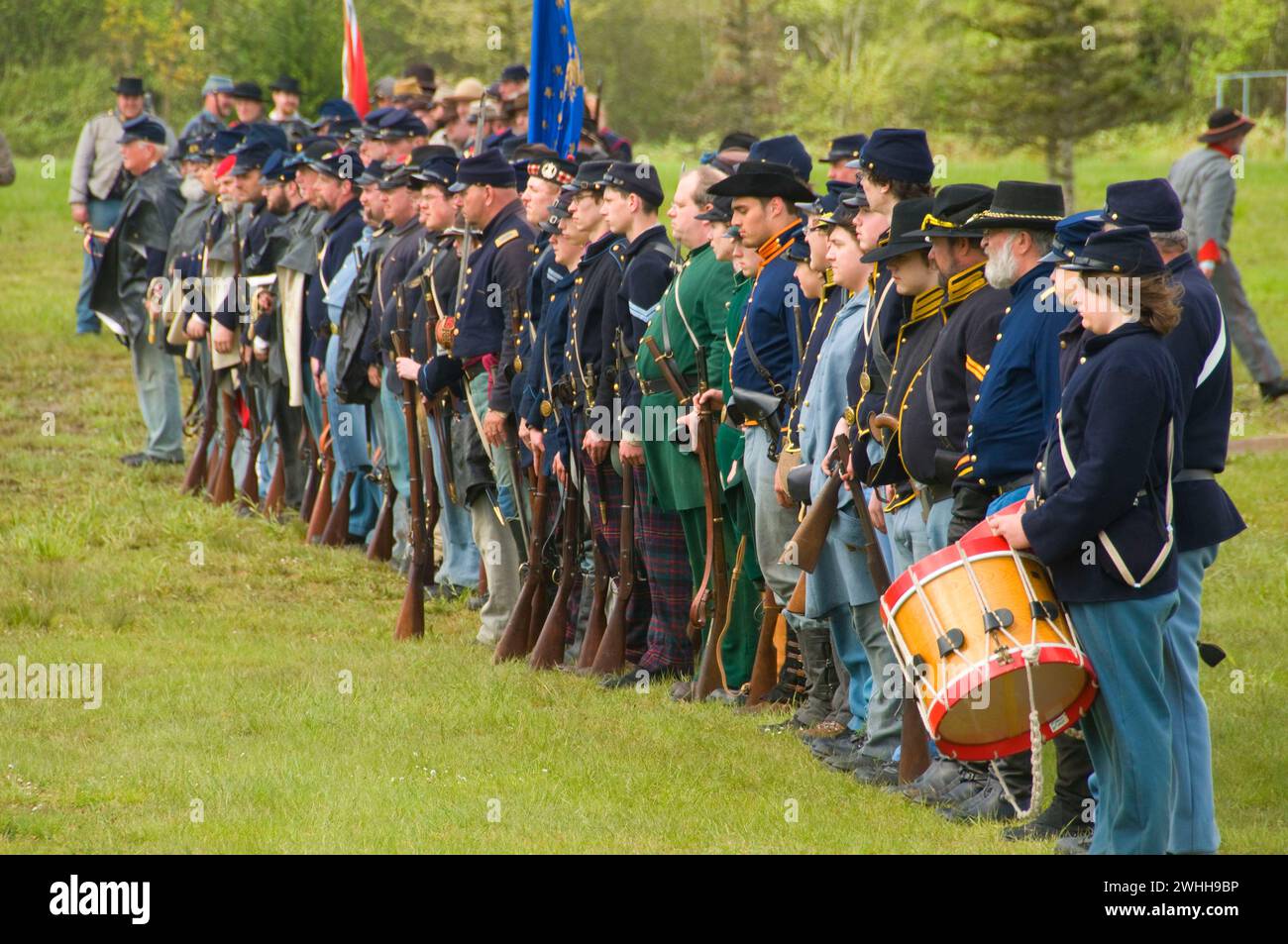 Union re-enactors, Civil War Re-enactment, Cheadle Lake Park, Lebanon ...