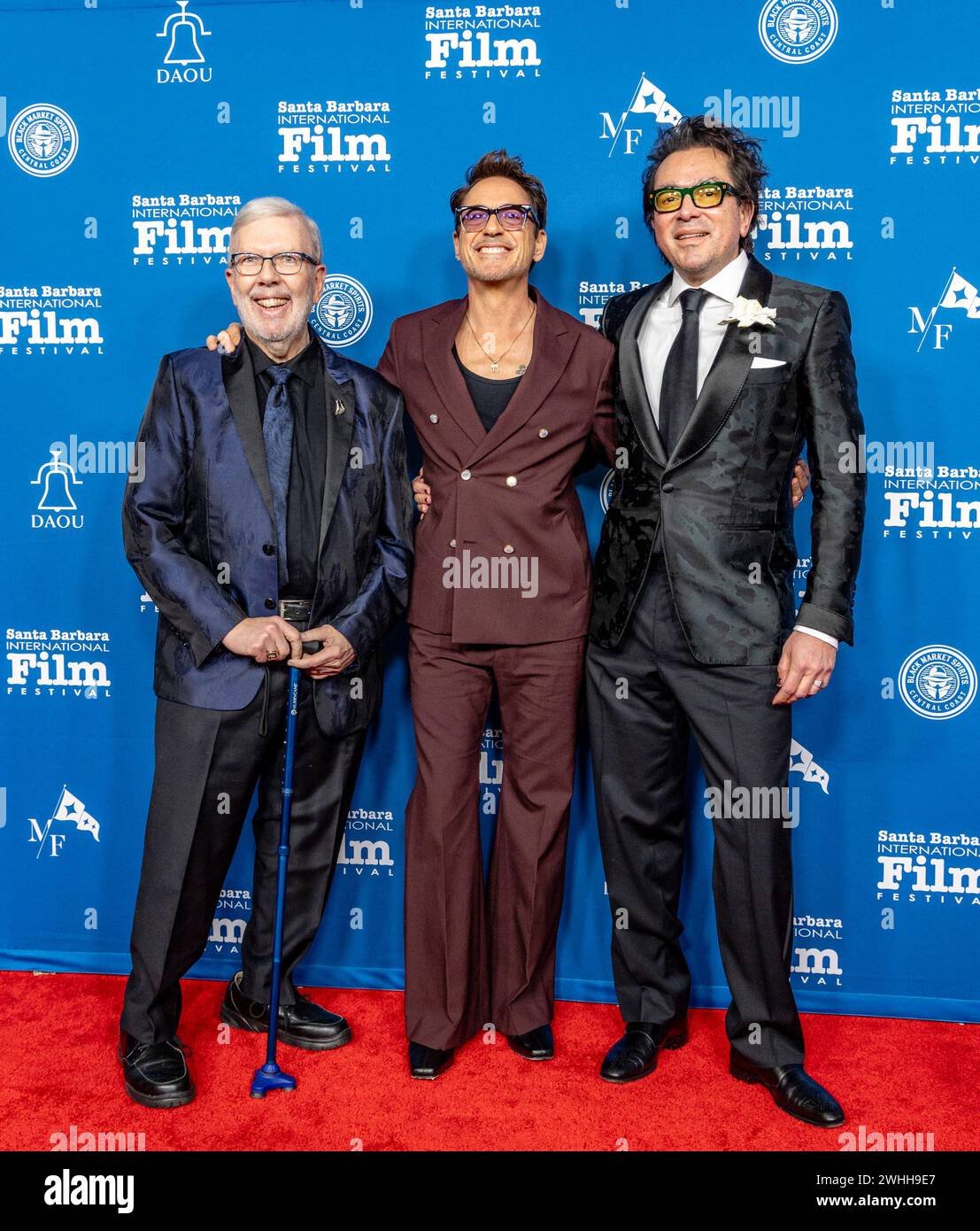 Leonard Maltin, Robert Downey Jr. and SBIFF Executive Director Roger ...