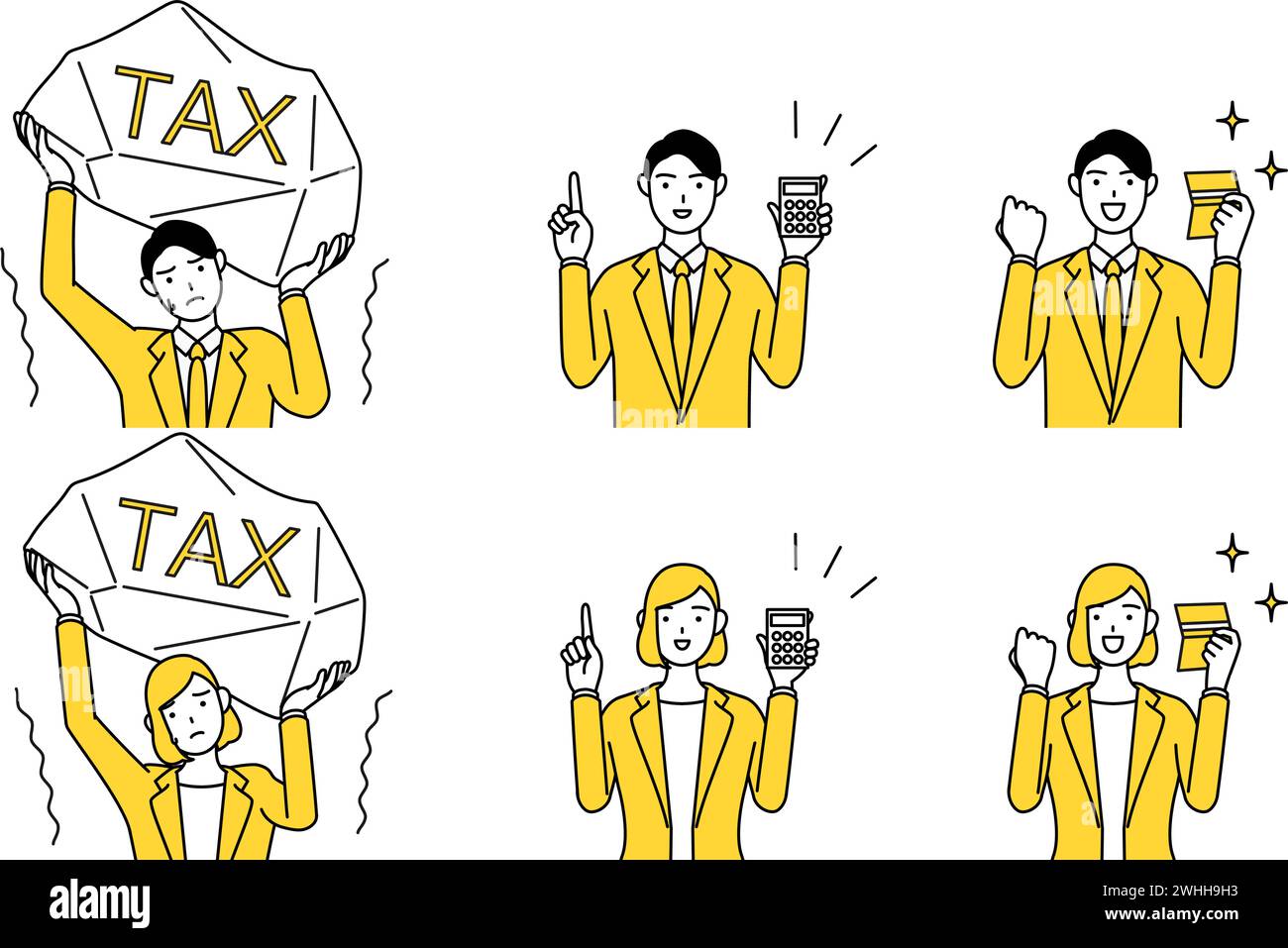 Cutting suits person Stock Vector Images - Alamy