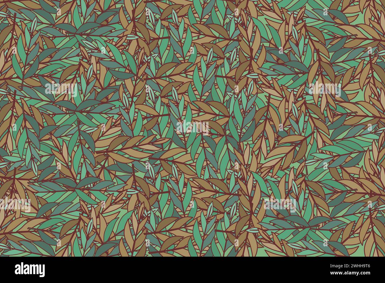 Tropical leaf wallpaper. Nature leaves pattern design. Vector ...