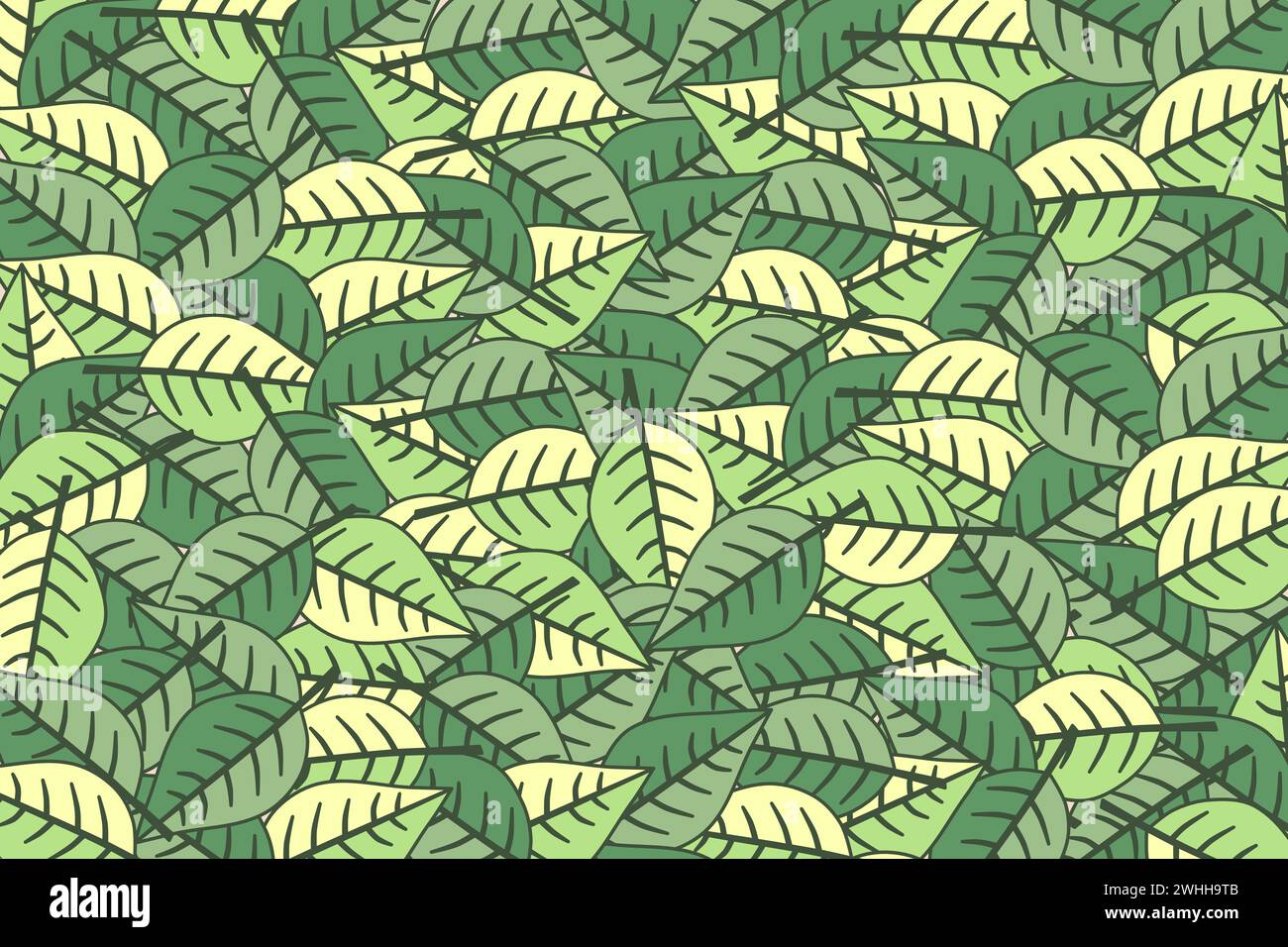 Tropical leaf wallpaper. Nature leaves pattern design. Vector ...
