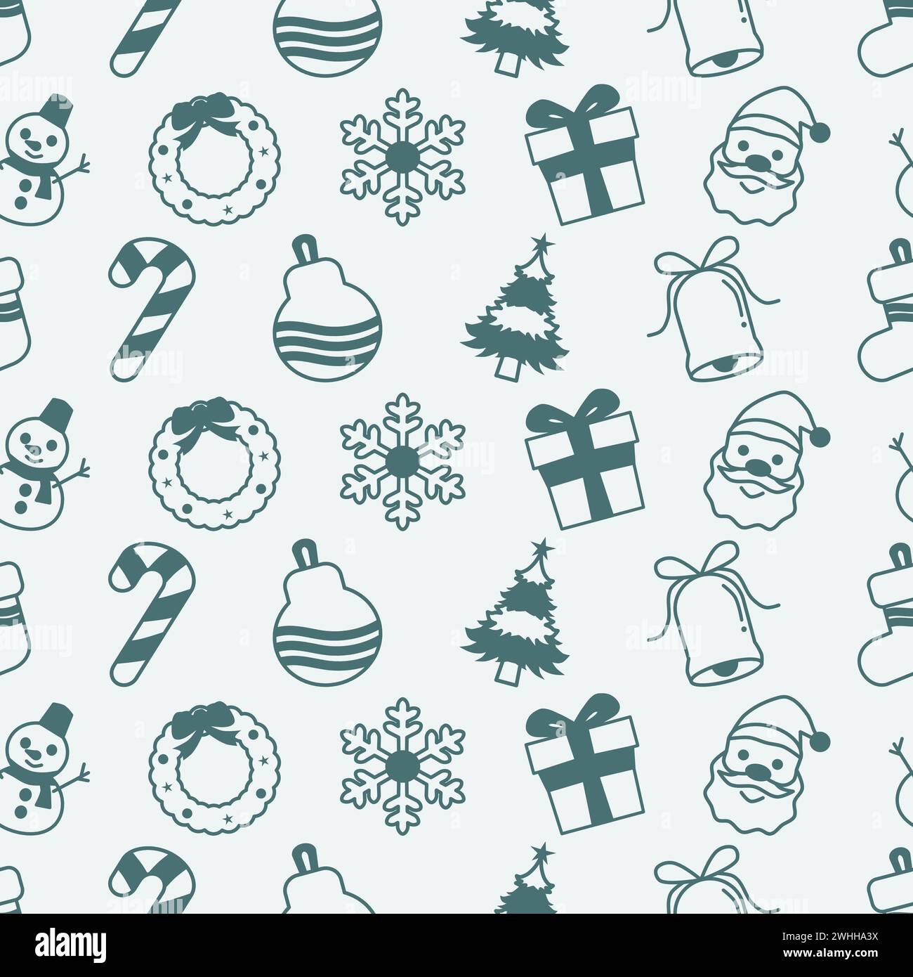 Seamless christmas pattern hi-res stock photography and images - Alamy