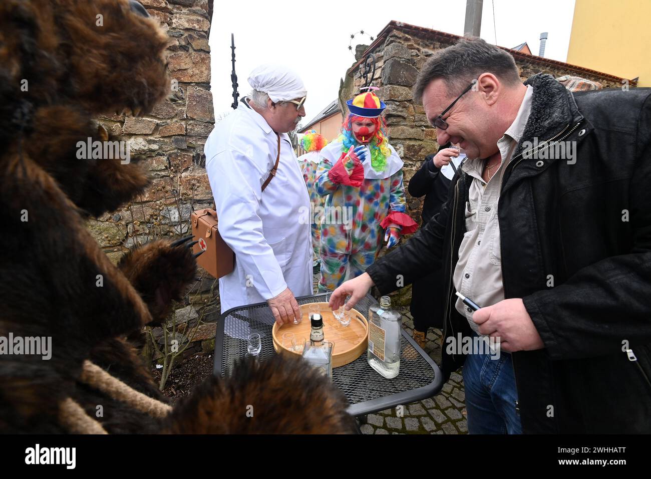 Sulislav, Czech Republic. 10th Feb, 2024. The traditional parade of ...
