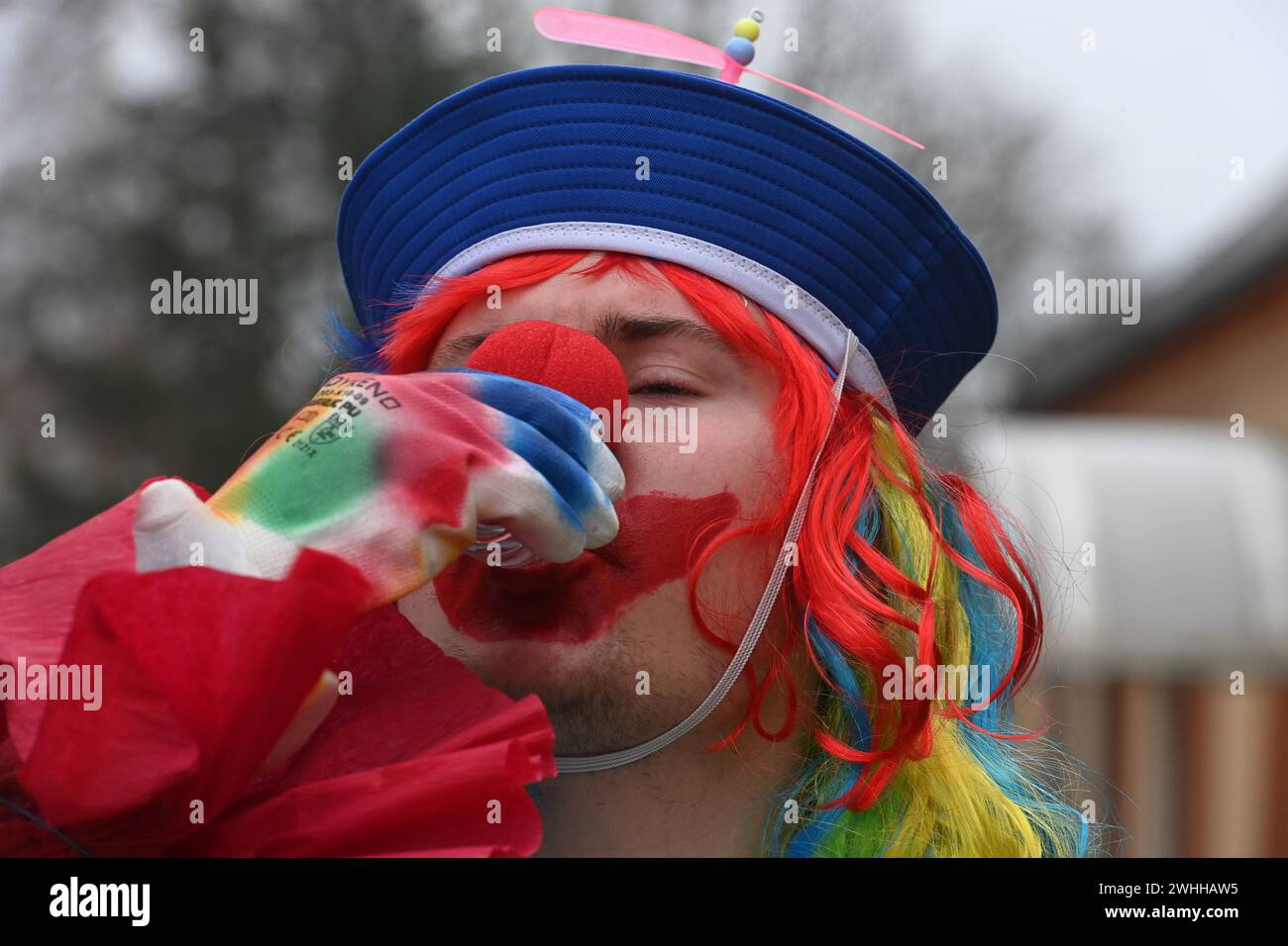 Sulislav, Czech Republic. 10th Feb, 2024. The traditional parade of ...