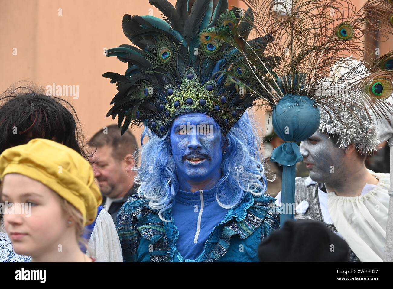 Sulislav, Czech Republic. 10th Feb, 2024. The traditional parade of ...