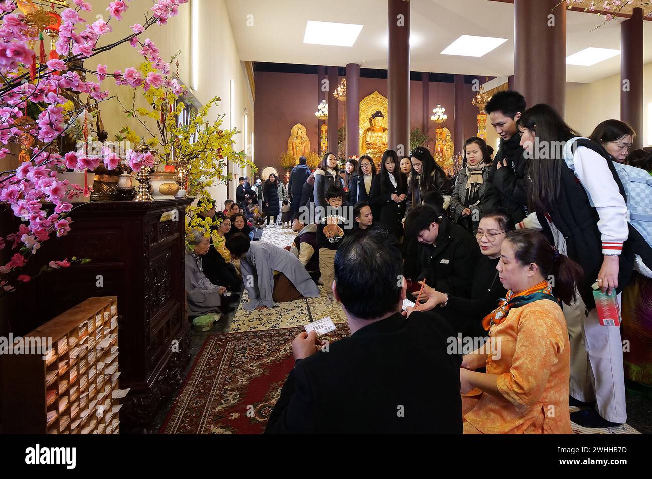 Das vietnemnesische Neujahrsfest, Tet Fest, 2024 in der Linh Thuu ...