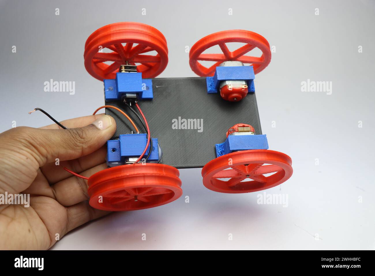 Base of a prototype 3d printed model car made with 3d printed parts ...
