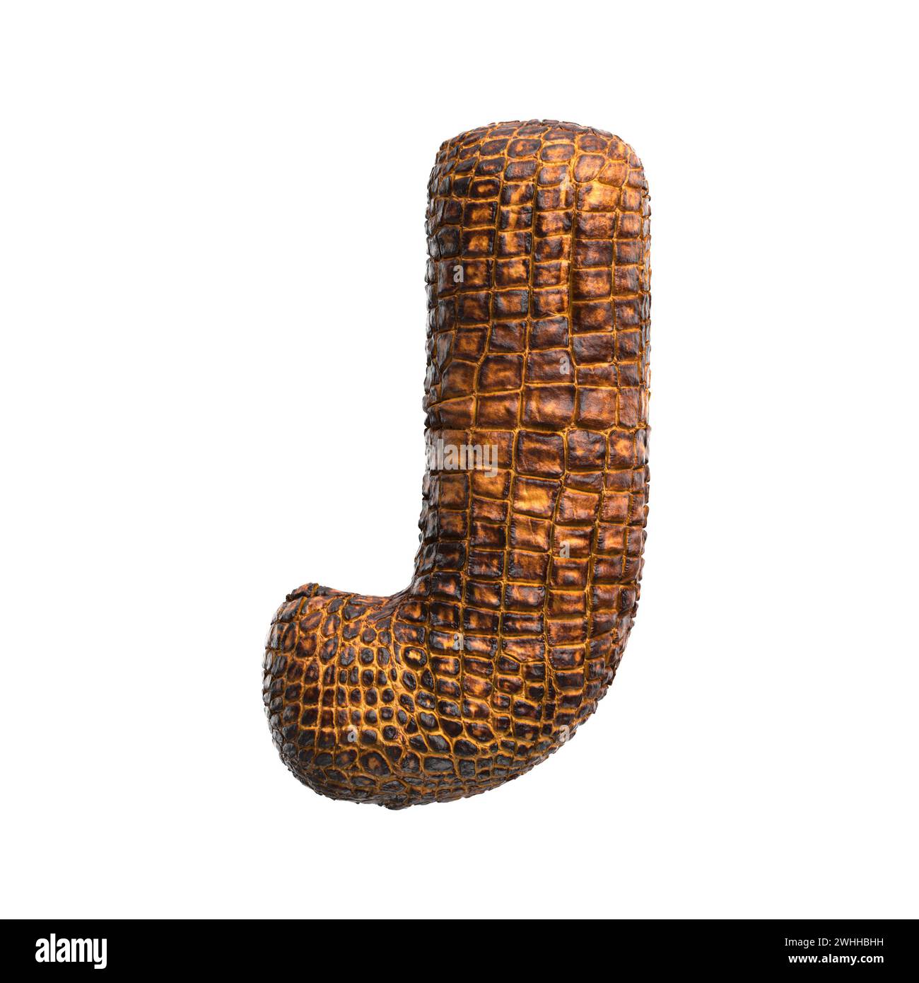 Crocodile letter J - Uppercase 3d reptile font - suitable for wildlife ...
