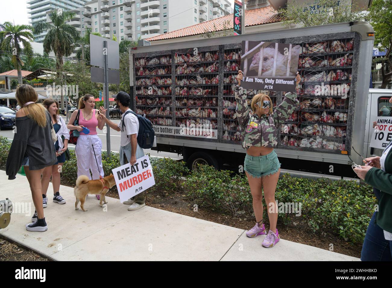 Miami, USA. 09th Feb, 2024. Street atmosphere during the 'Hell on ...