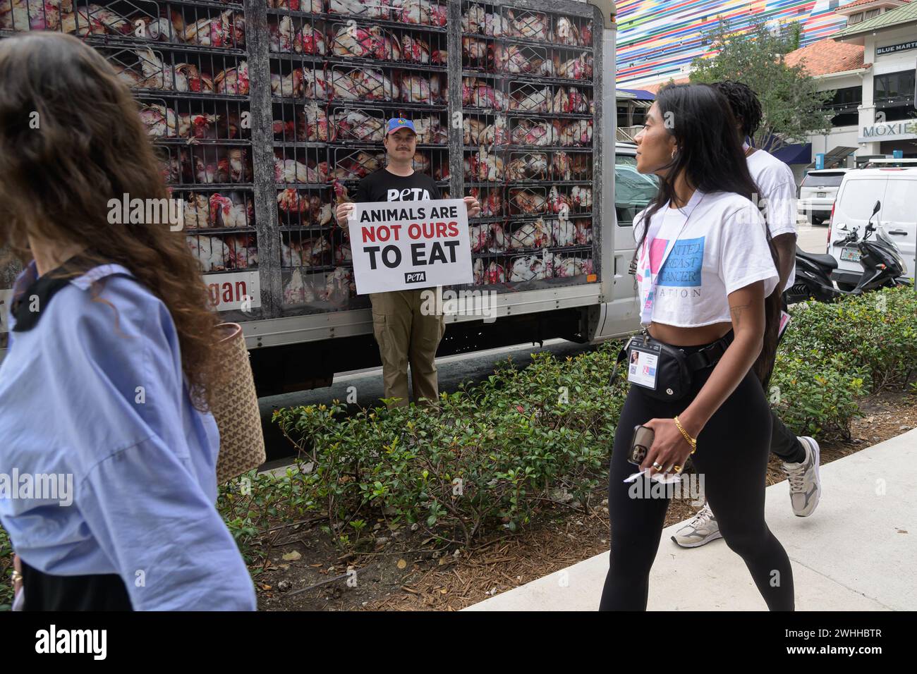 Miami, USA. 09th Feb, 2024. Street atmosphere during the 'Hell on ...