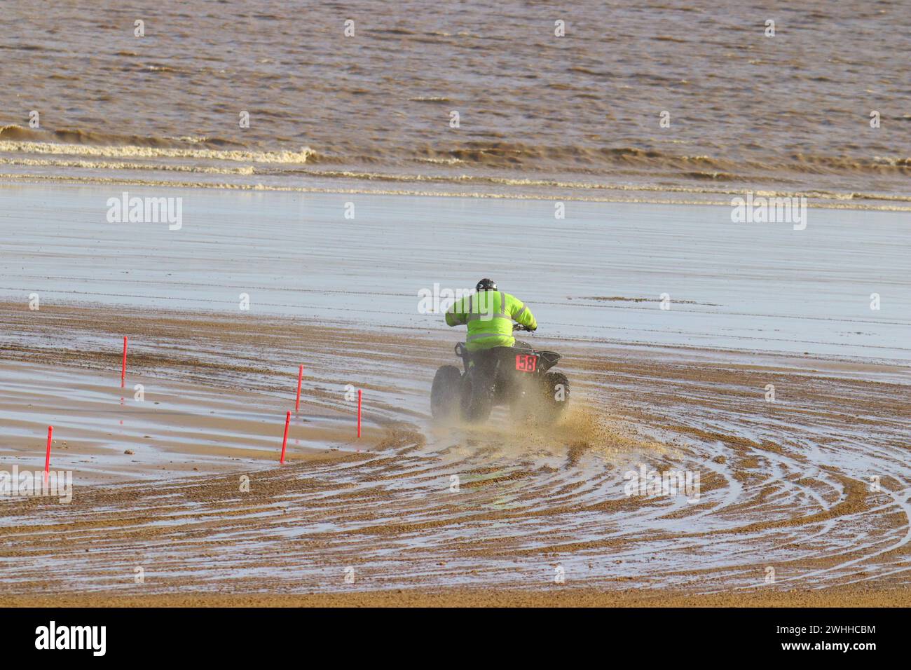 Mablethorpe Sand Racing Stock Photo - Alamy