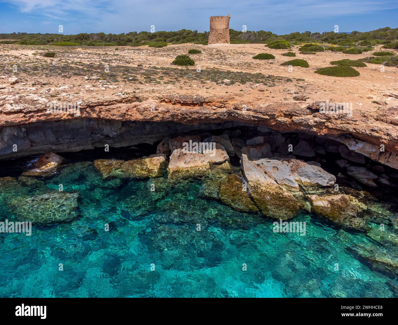 Waves beach seaside in majorca hi-res stock photography and images - Alamy