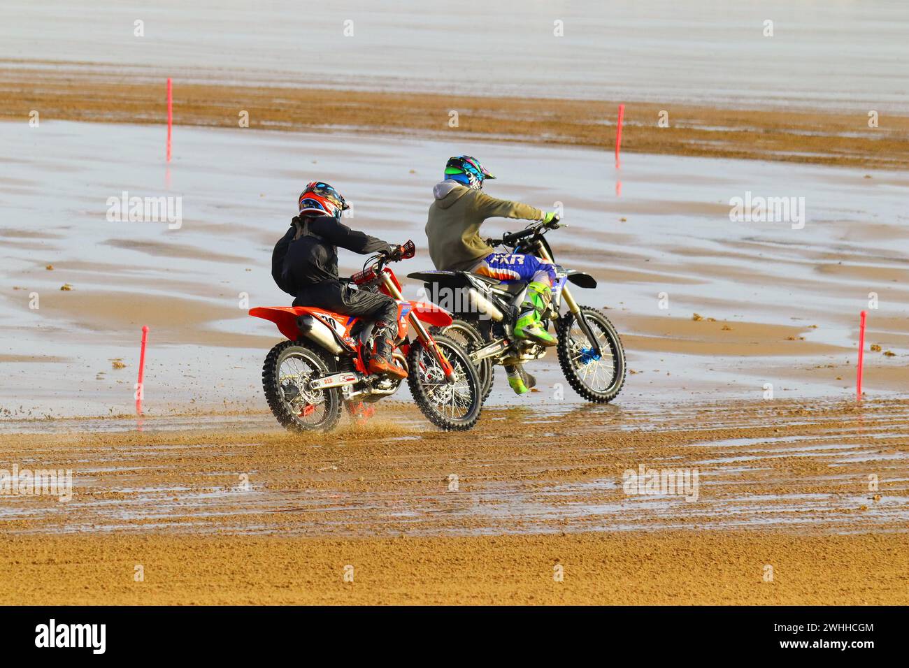 Mablethorpe Sand Racing Stock Photo - Alamy
