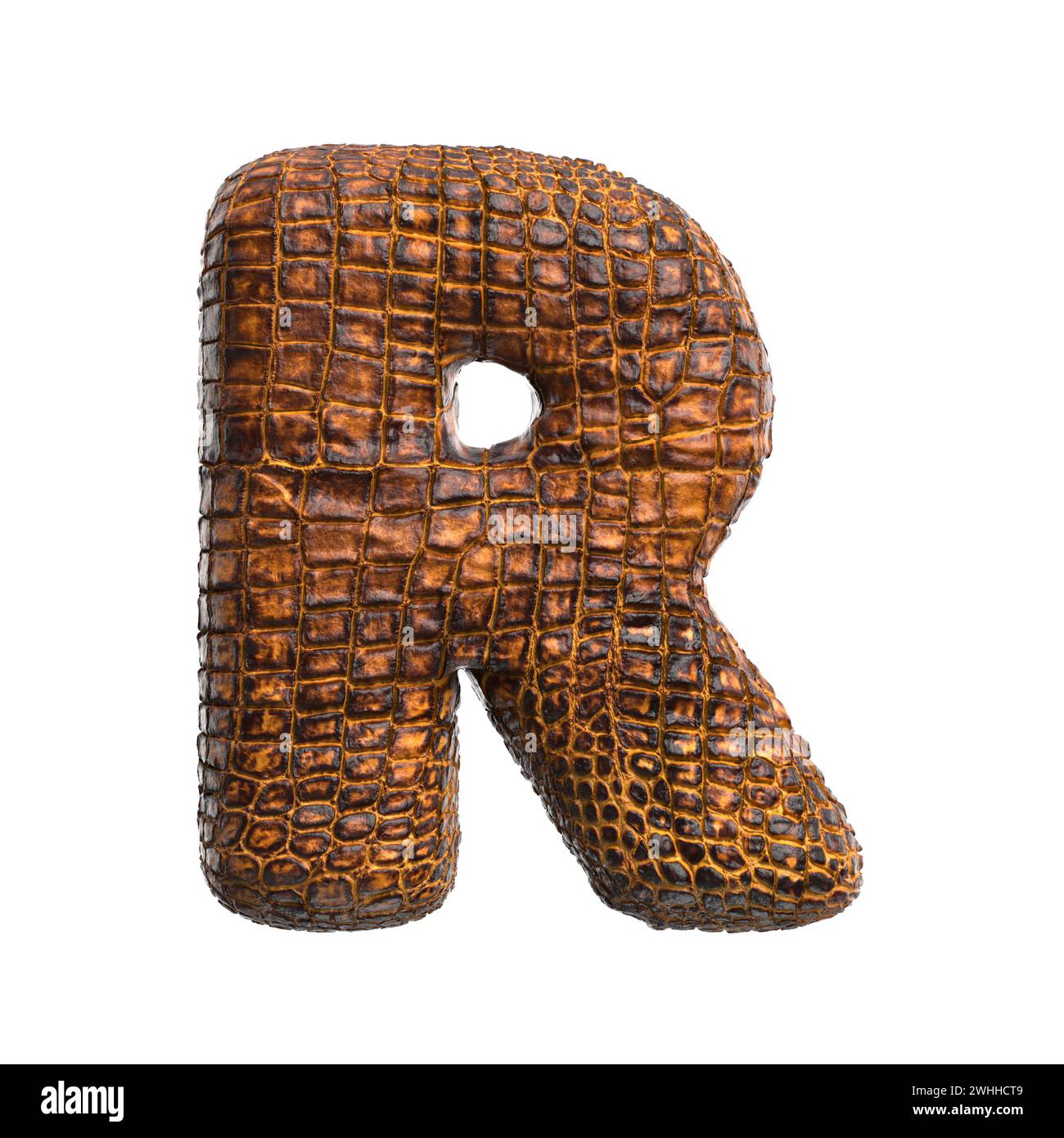 Crocodile letter R - Uppercase 3d reptile font - suitable for wildlife ...