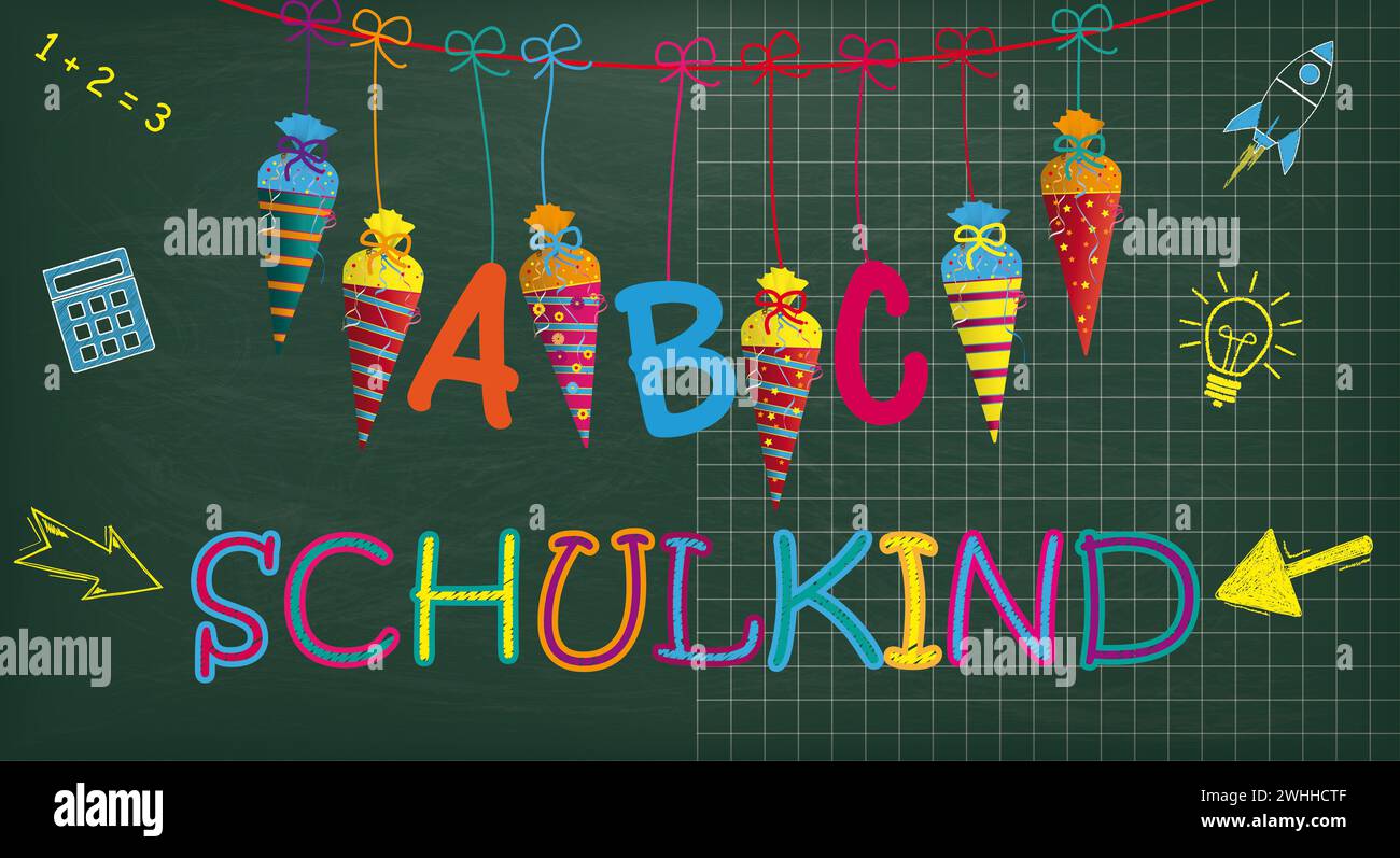 Schulkind schulkind illustration hi-res stock photography and images ...