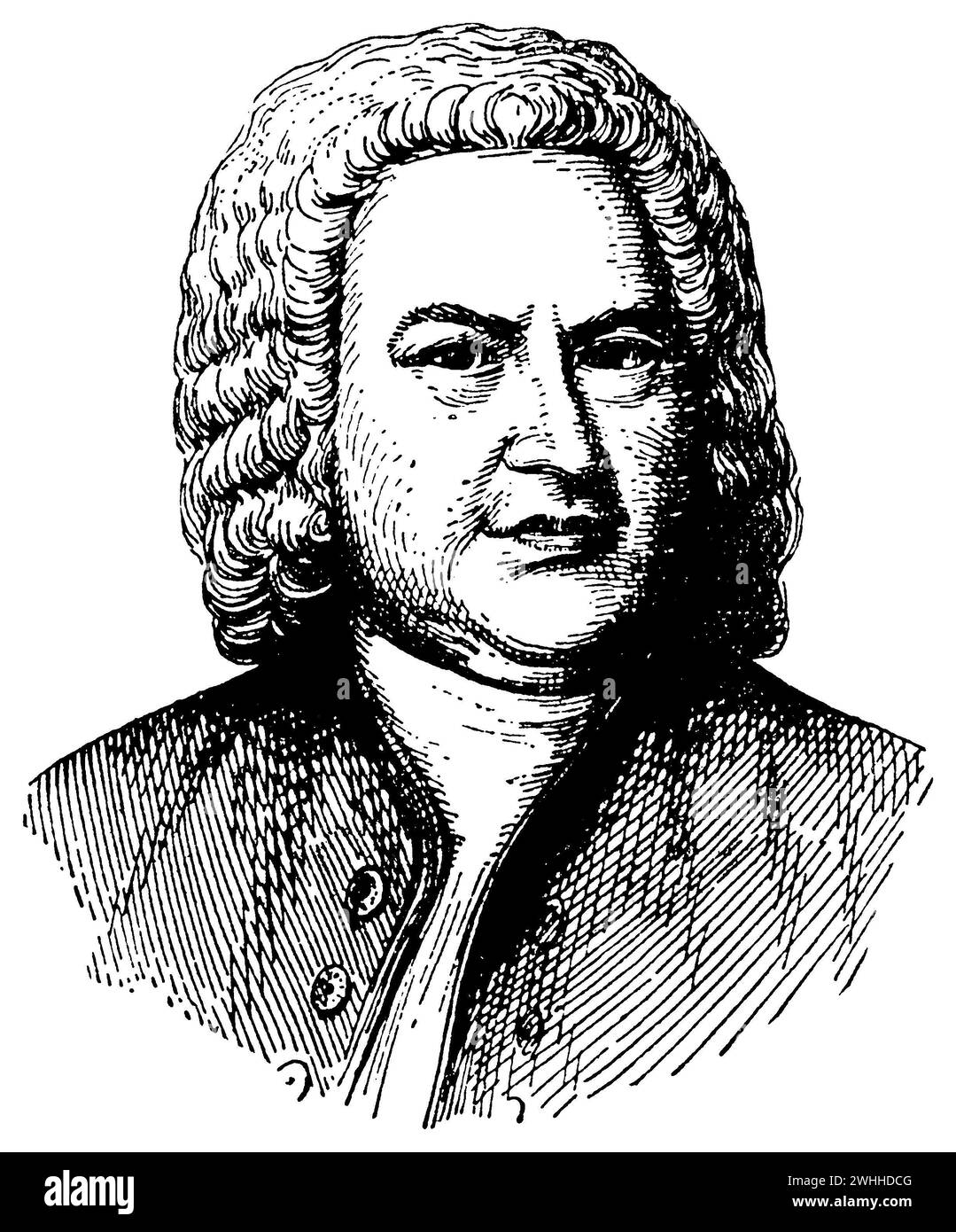 Johann Sebastian Bach (1685-1750), German baroque composer, organist ...